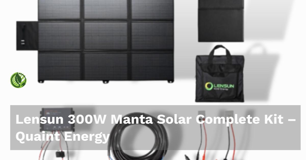 Lensun 300W Manta Solar Complete Kit – Powerpire Store