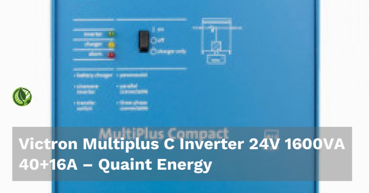 Victron Multiplus C Inverter 24V 1600VA 40+16A – Powerpire Store